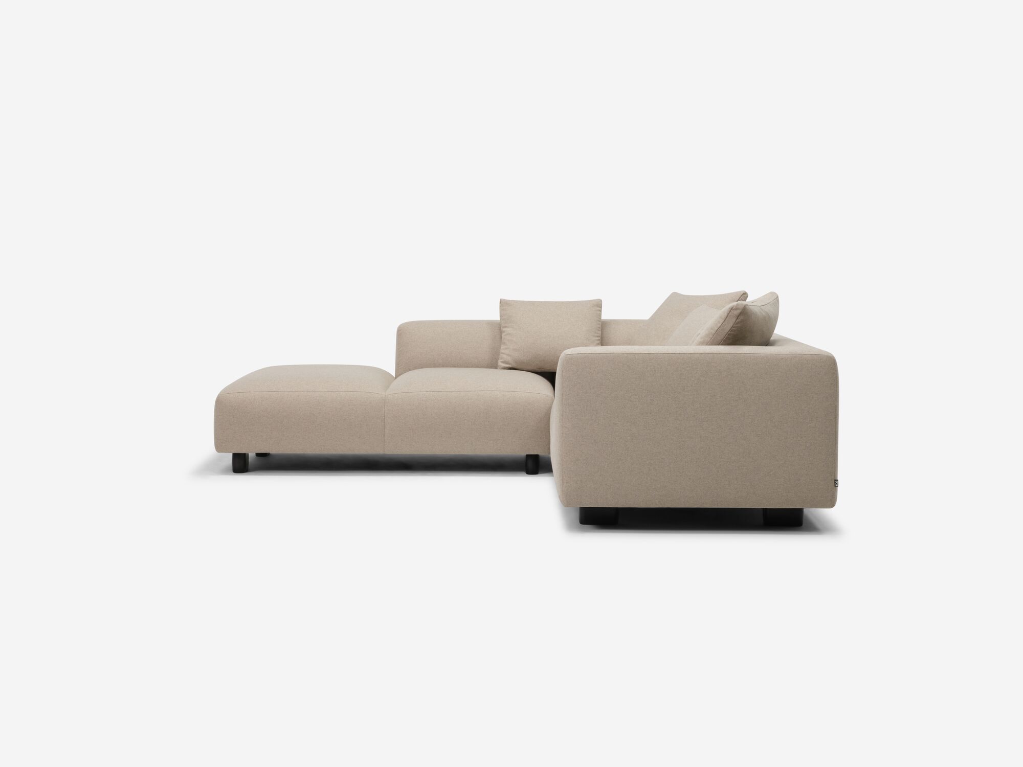 Bonne 2-Piece Sectional Sofa with Backless Chaise | EQ3