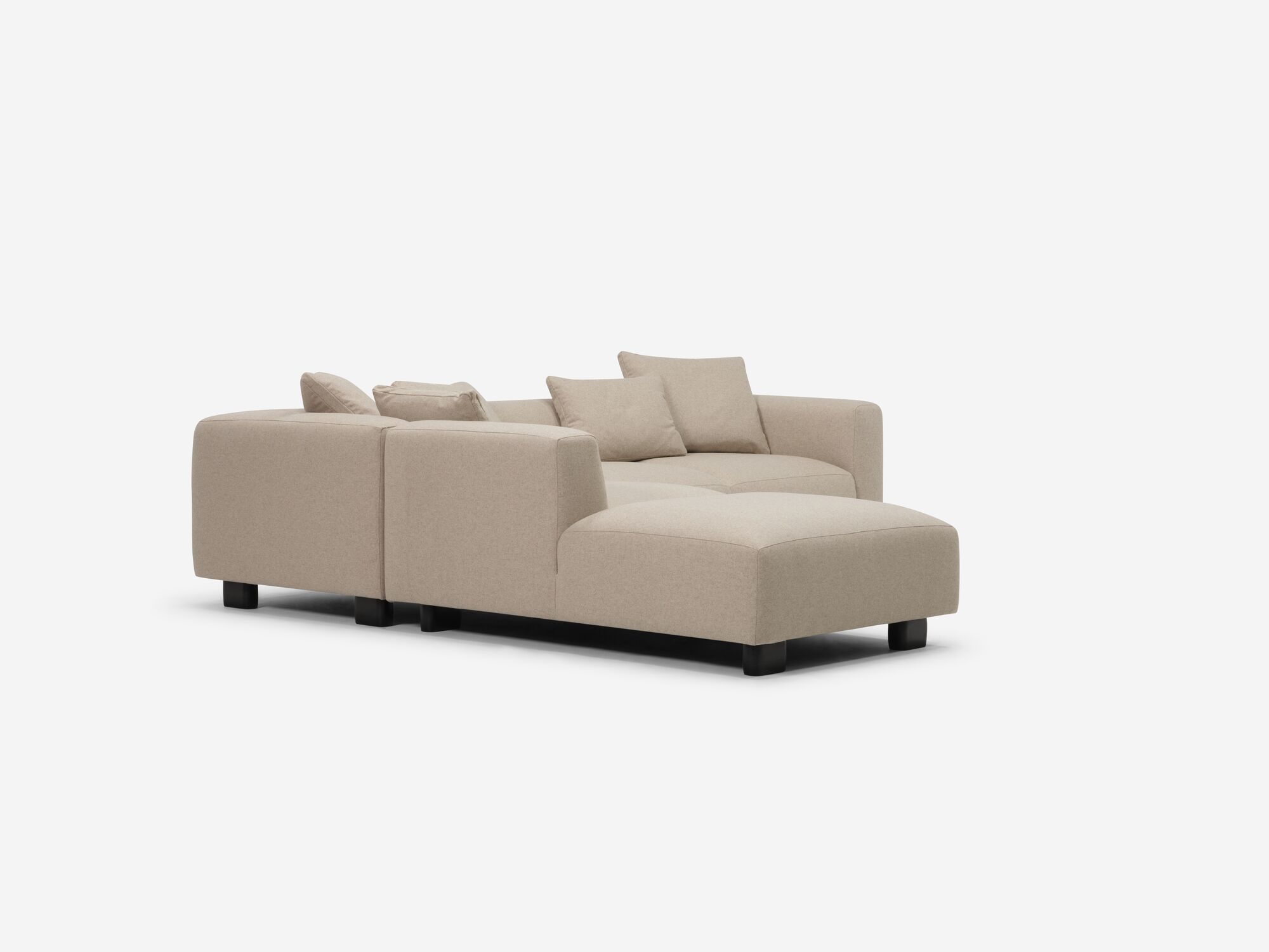 Bonne 2-Piece Sectional Sofa with Backless Chaise | EQ3