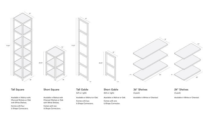 The EQ3 Grow Simple Shelving Unit | Get this Bookshelf Online