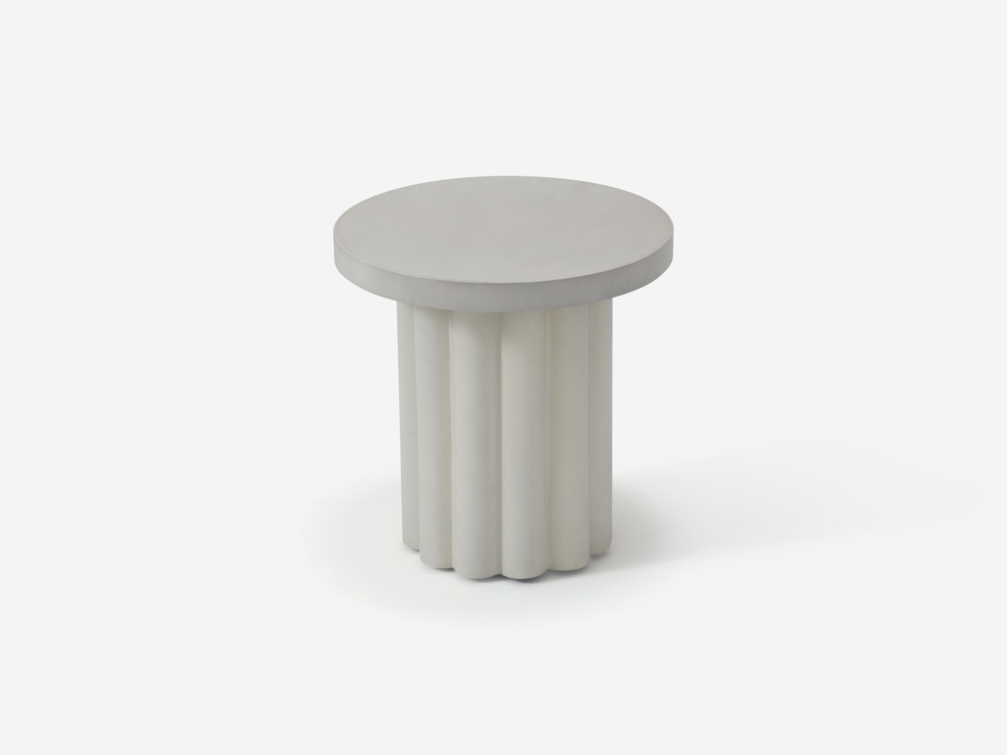 Sculptural Fluted End Table | EQ3