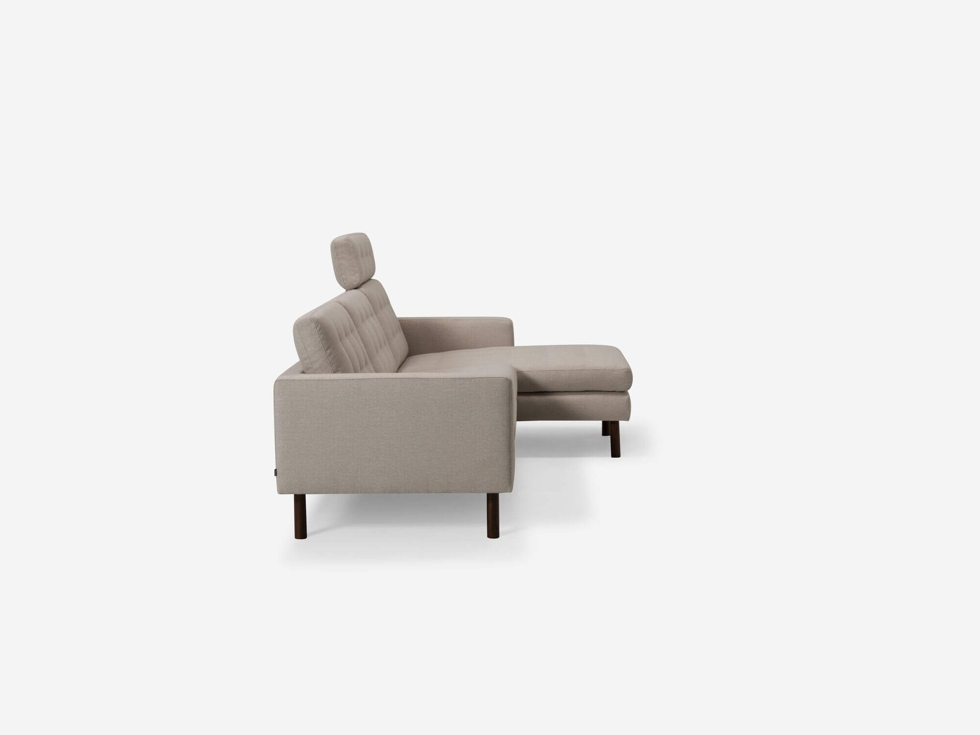 EQ3 Joan 2-Piece Sectional Sofa with Chaise | Mid Century Sectional Sofa