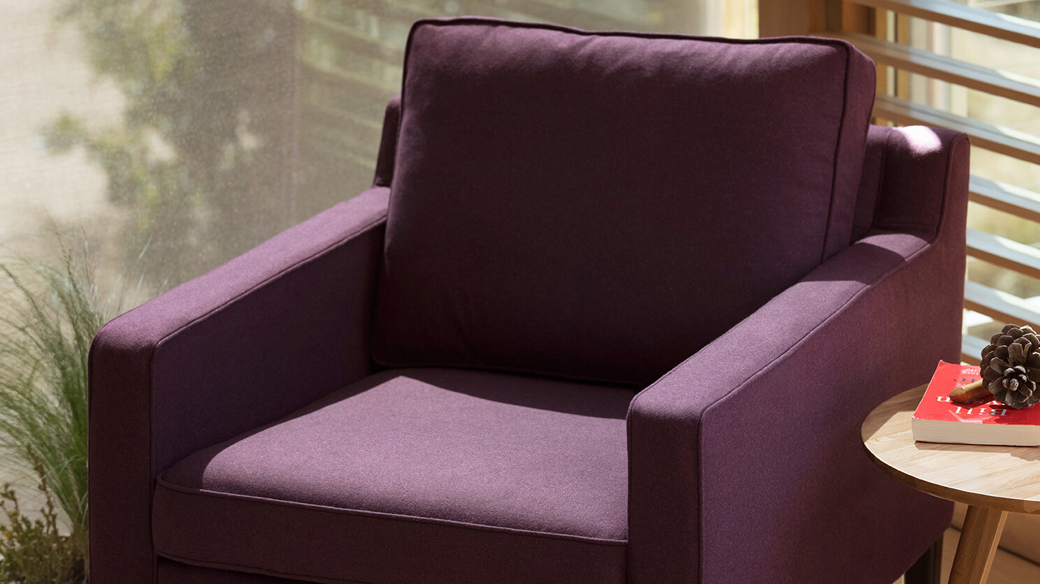 EQ3's Skye Chair | Fabric or Leather Wingback Chair Canada