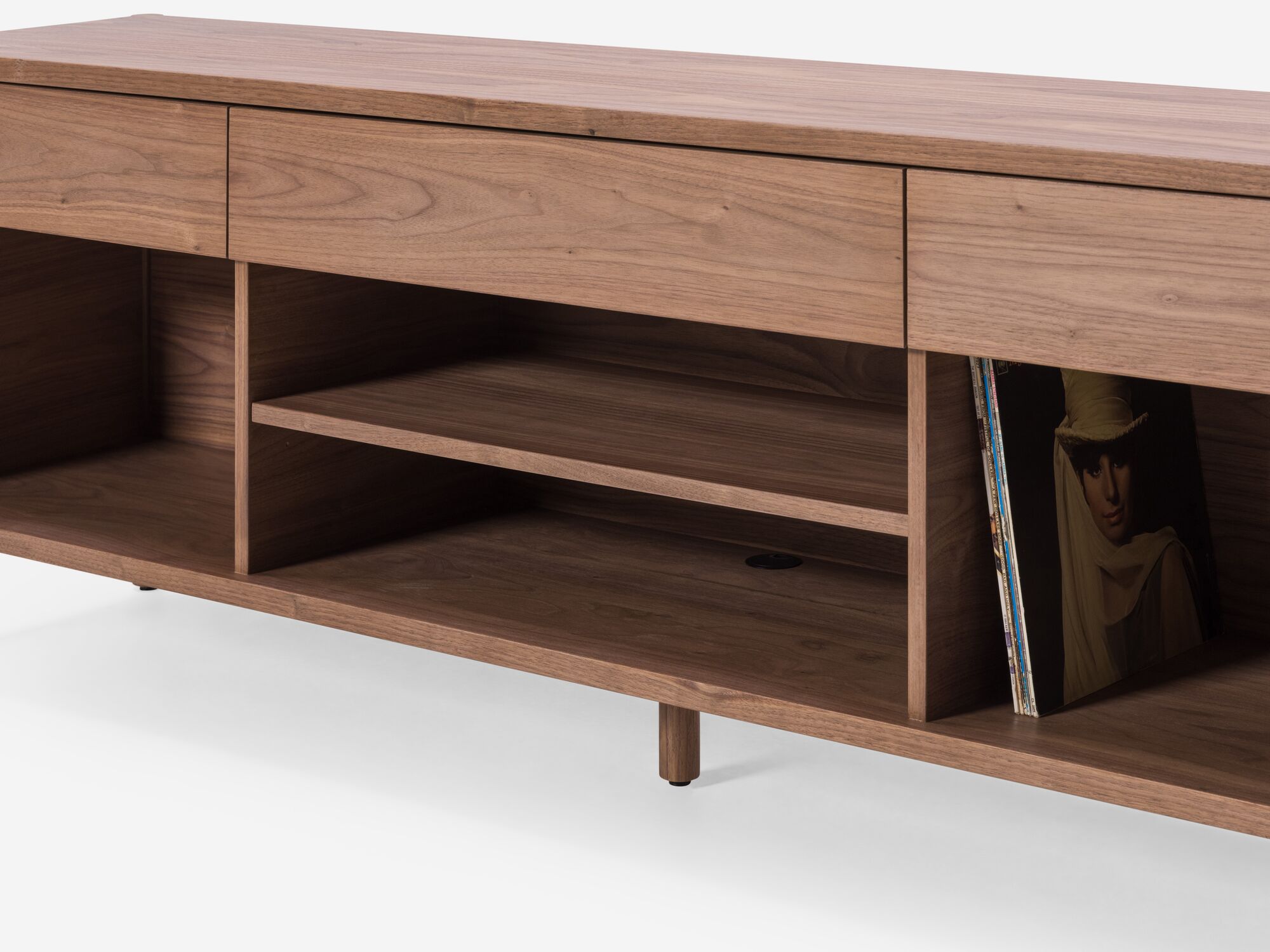 Monarch Media Unit | Mid Century Inspired Media Storage