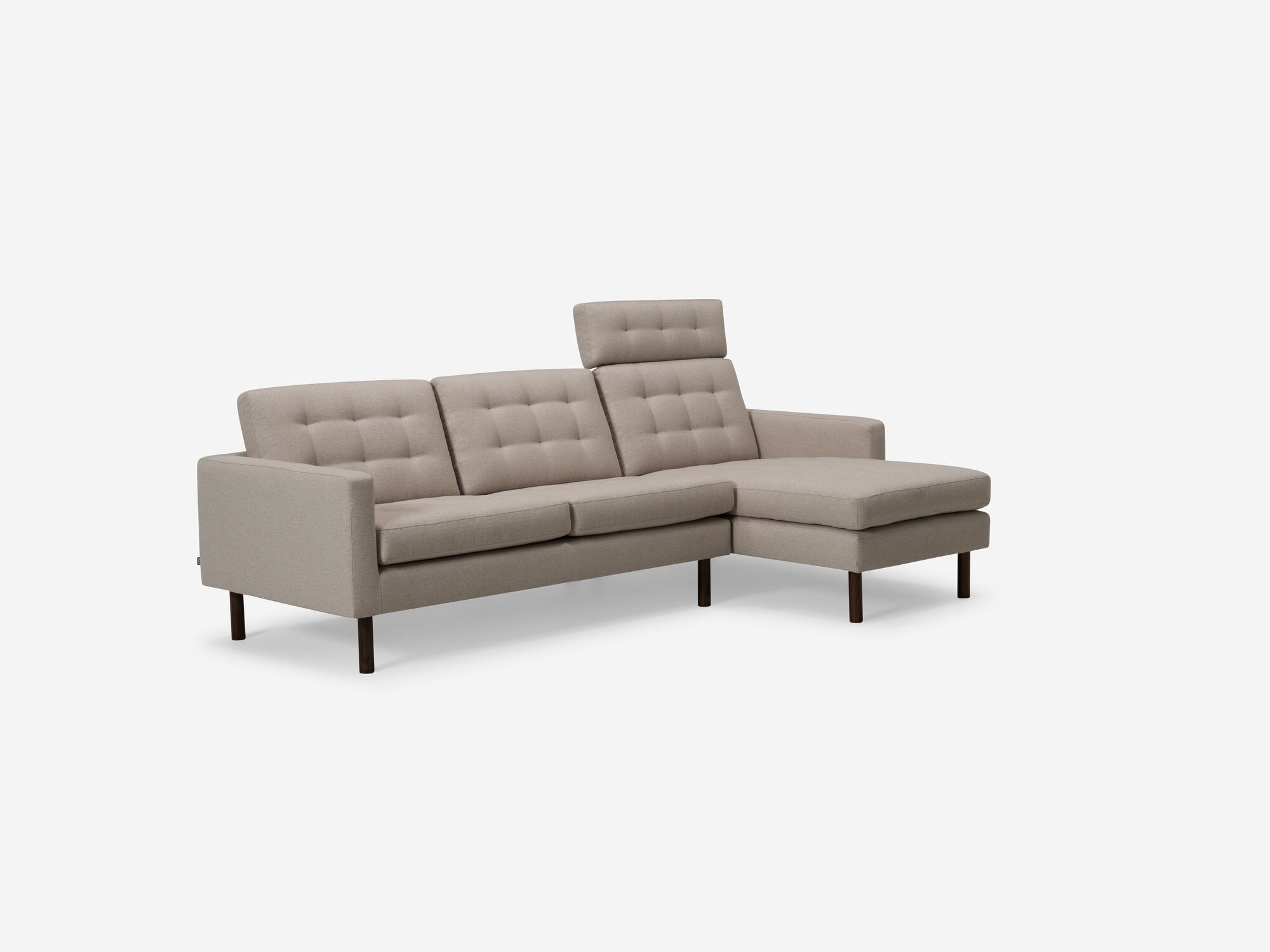 EQ3 Joan 2-Piece Sectional Sofa with Chaise | Mid Century Sectional Sofa