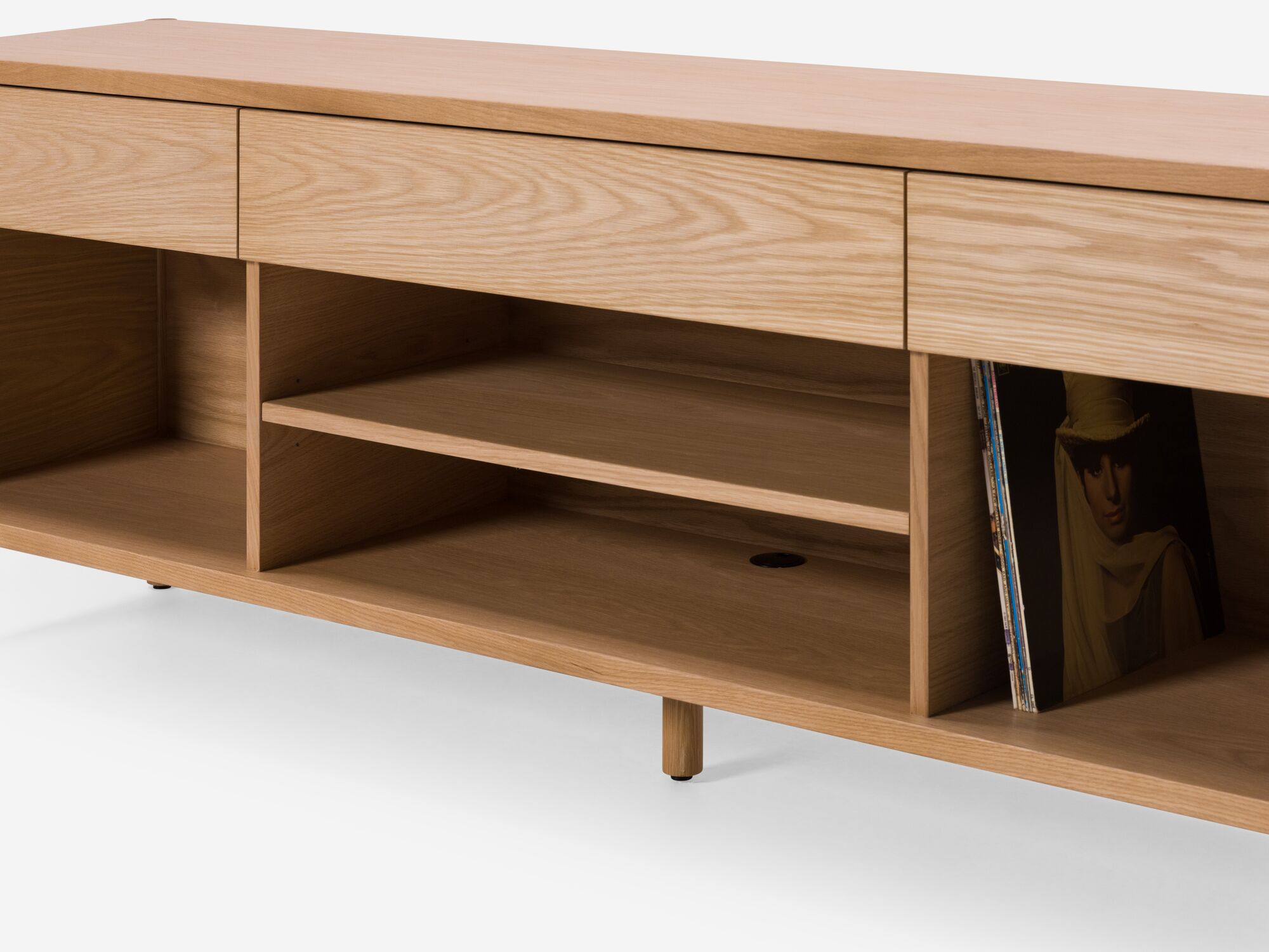 Monarch Media Unit | Mid Century Inspired Media Storage