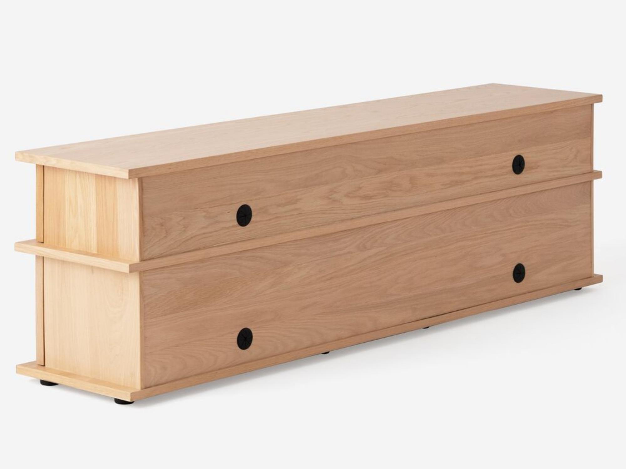 Plank Tall Media Unit | Mid Century Media Console | EQ3