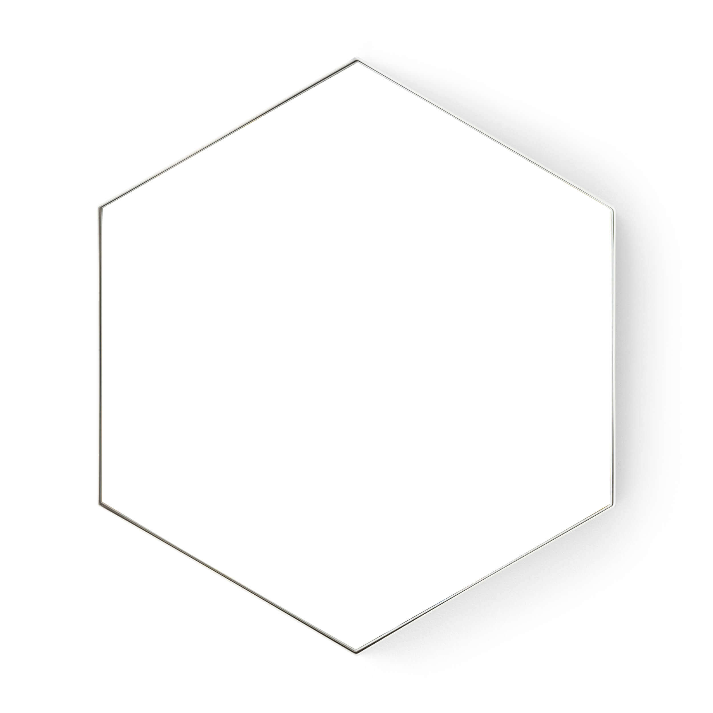 Hex Mirror | Small Geometric Vanity Mirror